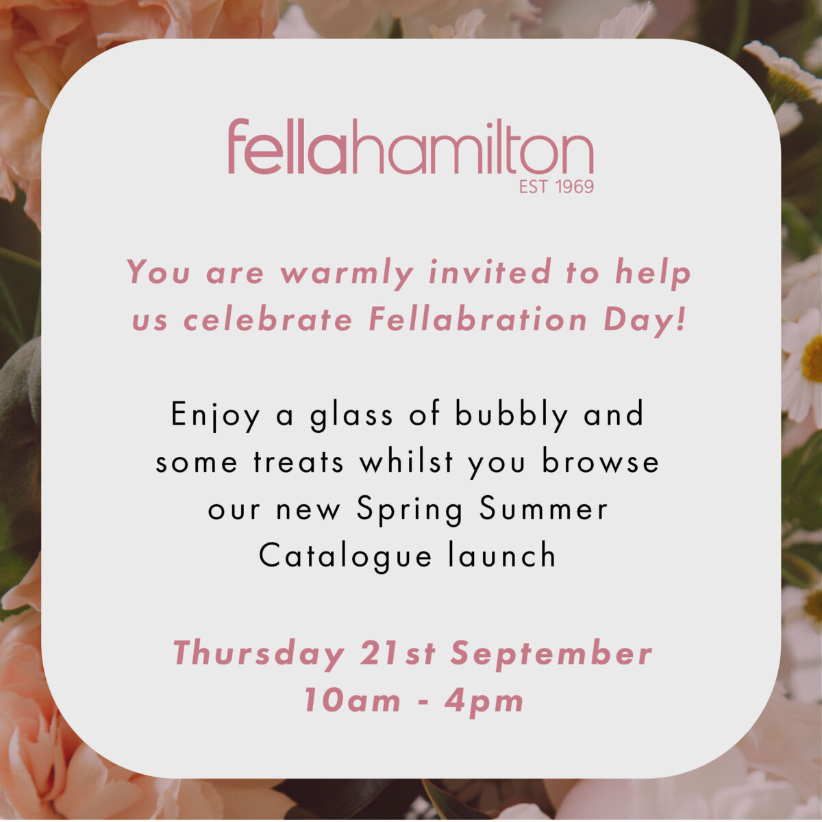 Celebrate with Fella Hamilton - Mitcham Square